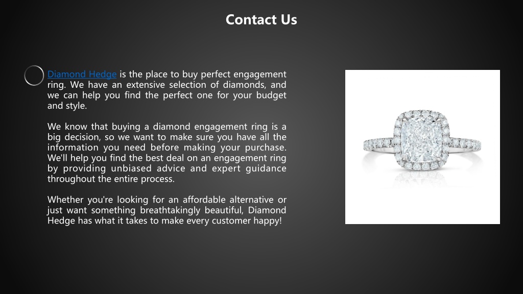 PPT - Tips To Buy Your Perfect Diamond Engagement Ring - Diamond Hedge ...