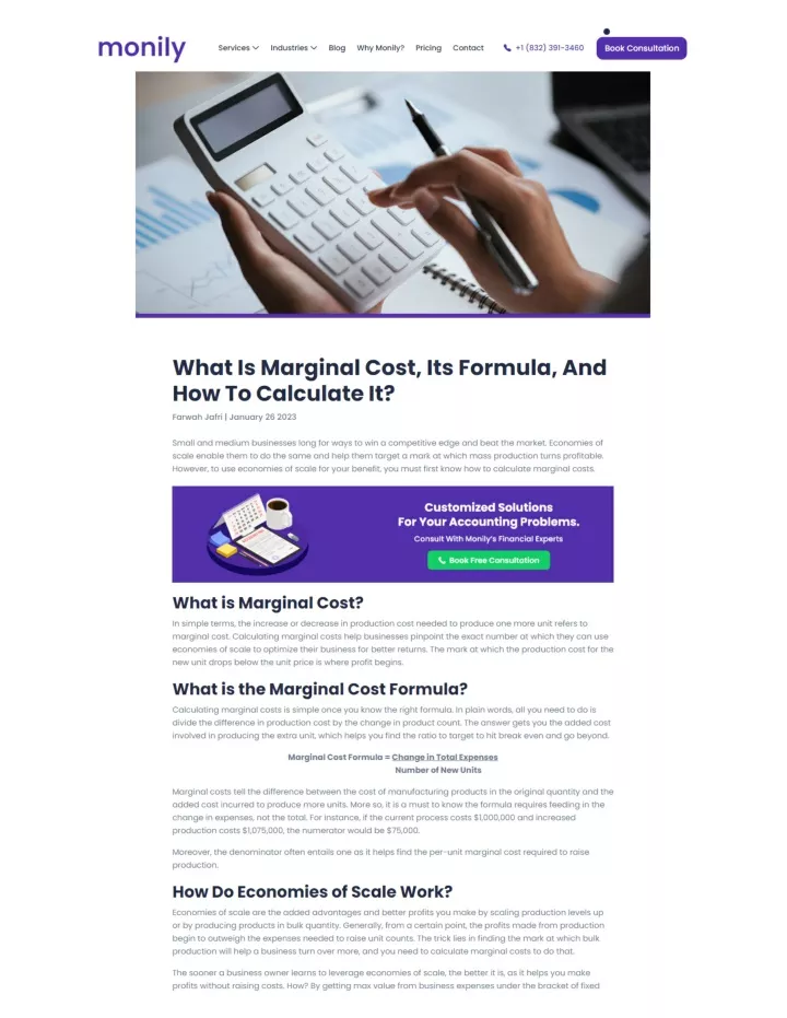 PPT - What Is Marginal Cost, Its Formula, And How To Calculate It ...