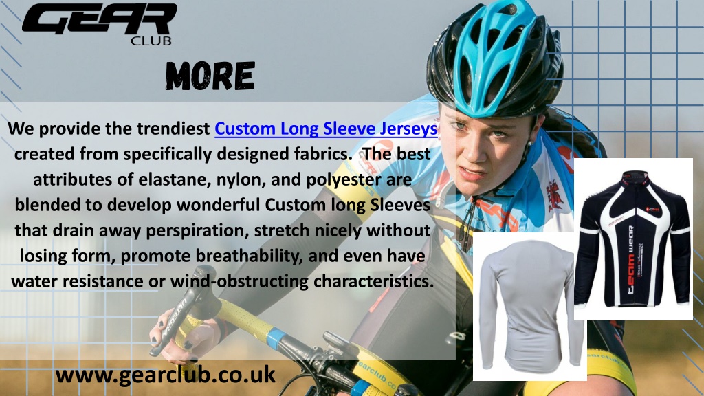 PPT - Get your Custom Long Sleeve Jerseys at Gear Club PowerPoint ...