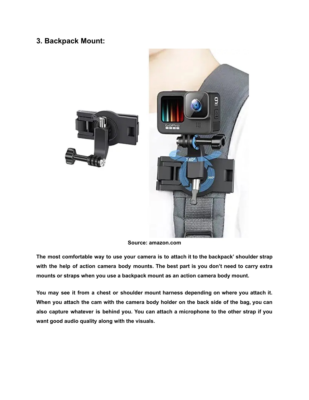PPT - 10 Best Action Camera Body Mount for Adventurous Sports ...