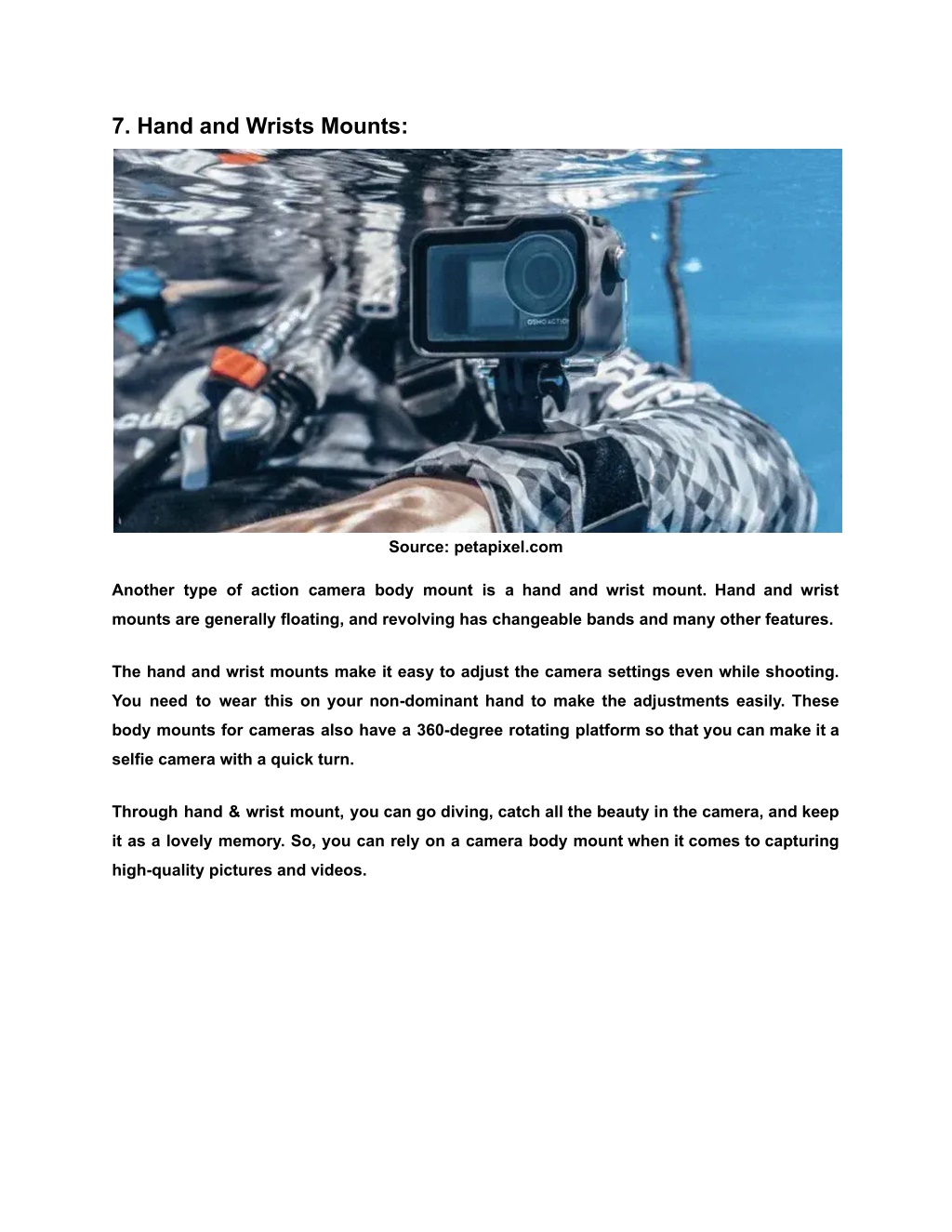 PPT - 10 Best Action Camera Body Mount for Adventurous Sports ...