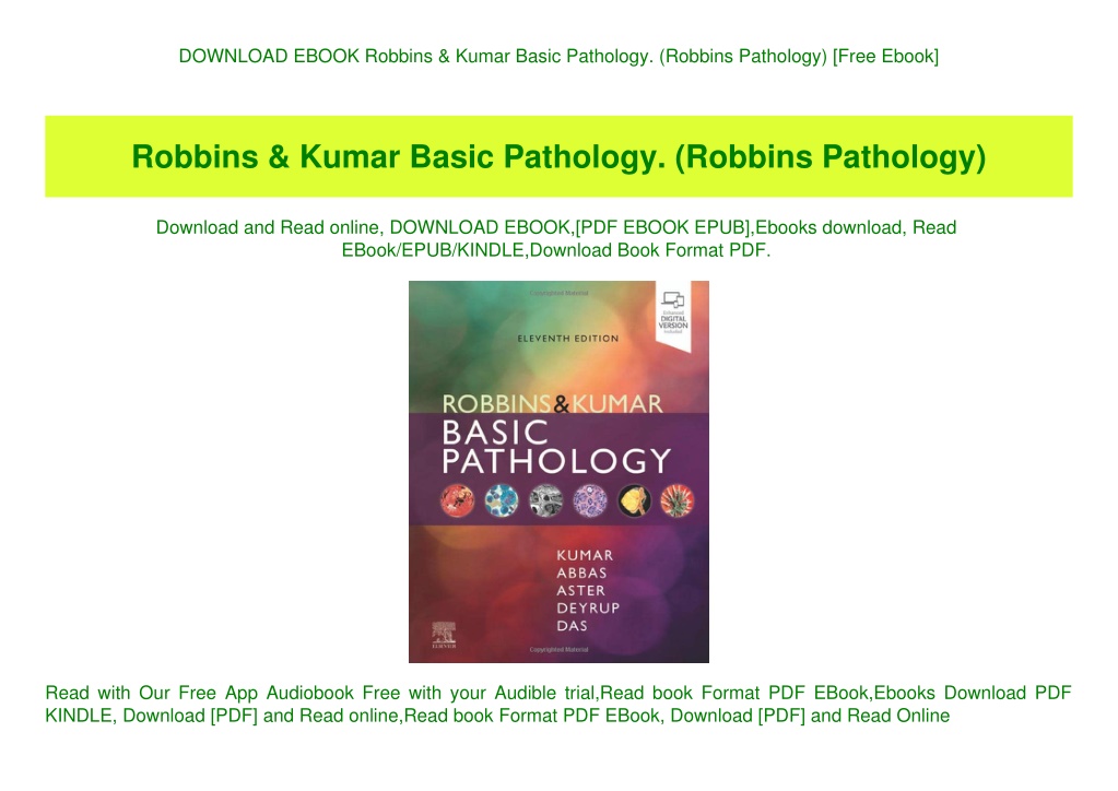 PPT - DOWNLOAD EBOOK Robbins & Kumar Basic Pathology. (Robbins Pathology) [Free Ebook ...