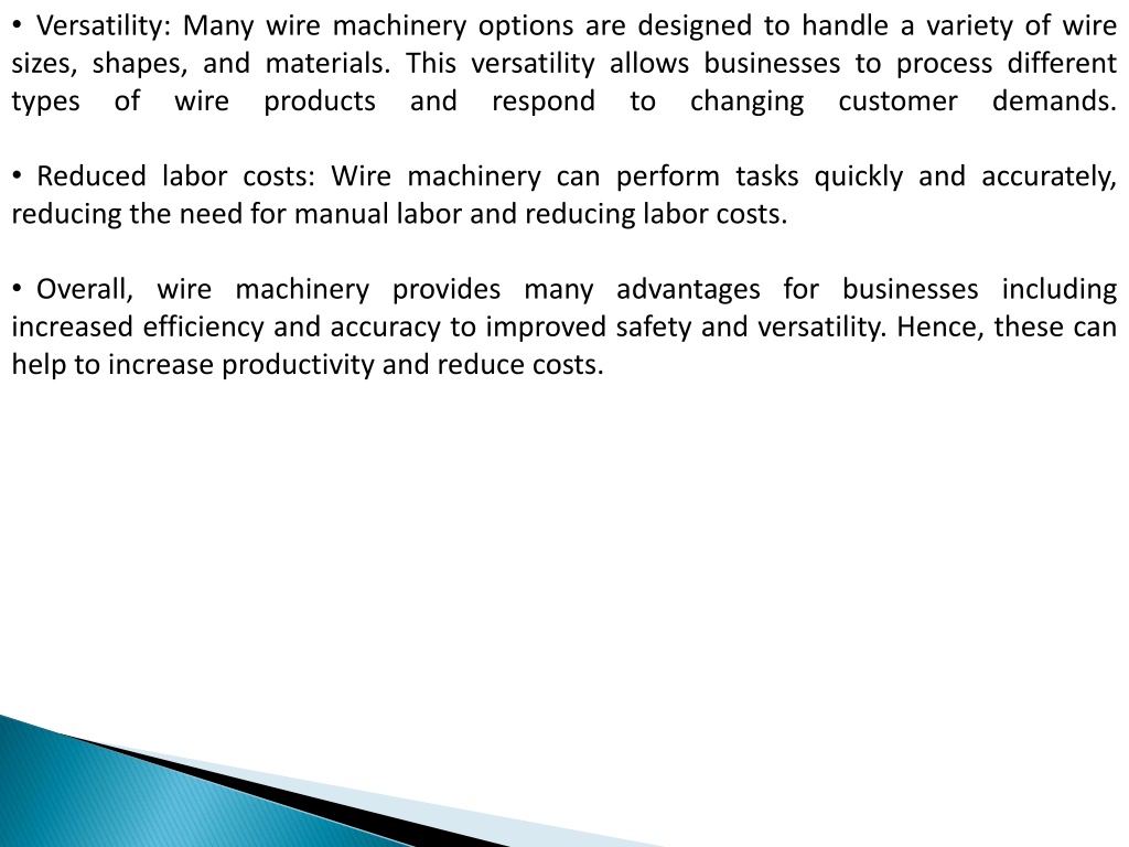 PPT - Reasons to Buy Wire Machinery for Sale PowerPoint Presentation ...