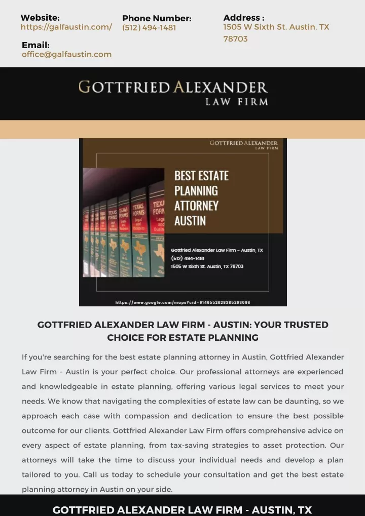 PPT - Gottfried Alexander Law Firm - Austin: Your Trusted Choice for ...
