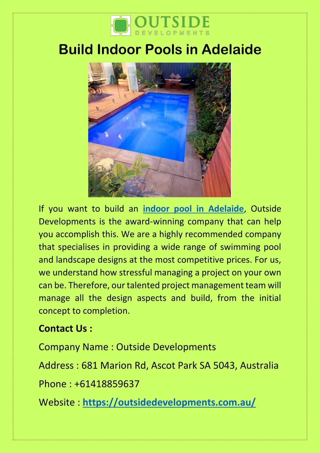 PPT - Retaining Pool Landscape Design in Adelaide PowerPoint ...