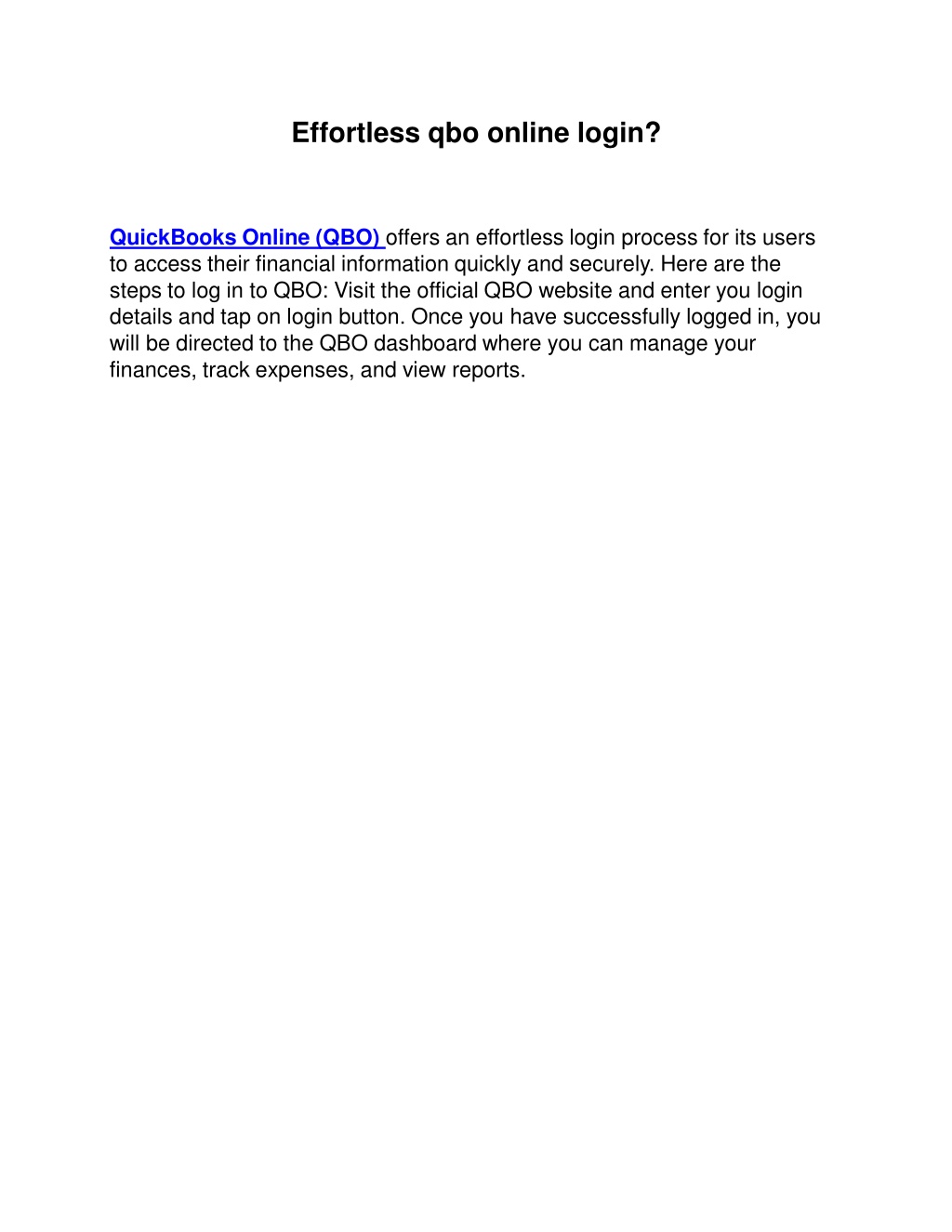 PPT - qbo-online-login PowerPoint Presentation, free download - ID:11950234