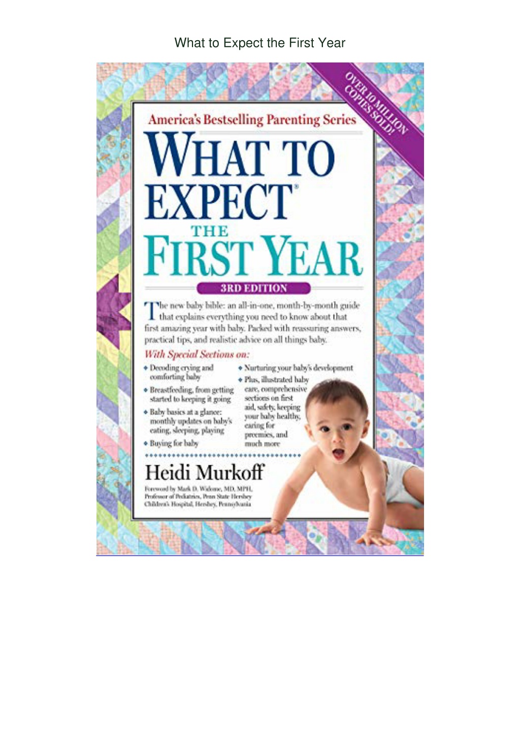 PPT - PDF DOWNLOAD What to Expect the First Year PowerPoint ...