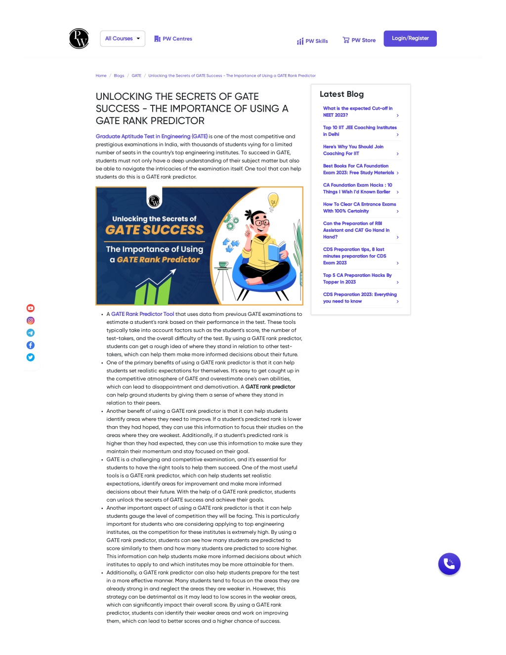 PPT - Unlock the Secret to GATE Success with the Best Rank Predictor ...