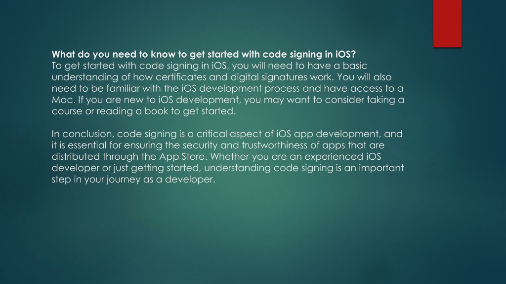 PPT - What is code signing in iOS PowerPoint Presentation, free ...