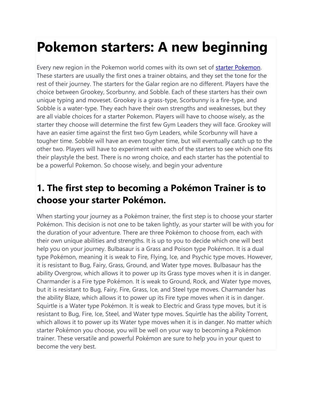 PPT - 1. Pokemon starters PowerPoint Presentation, free download - ID ...