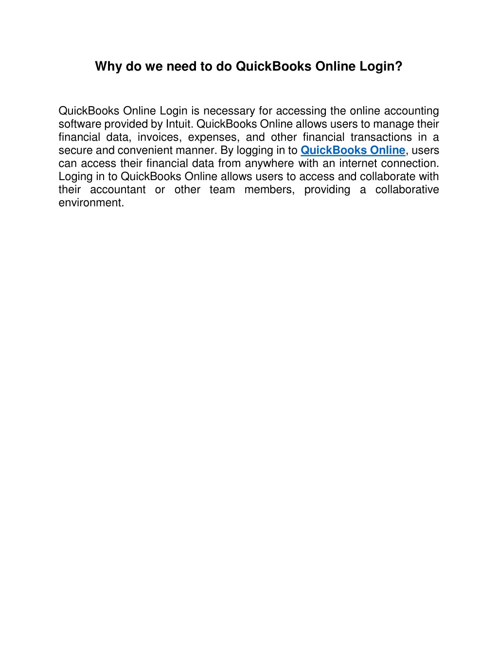 PPT - QuickBooks-Online-Login PowerPoint Presentation, free download ...