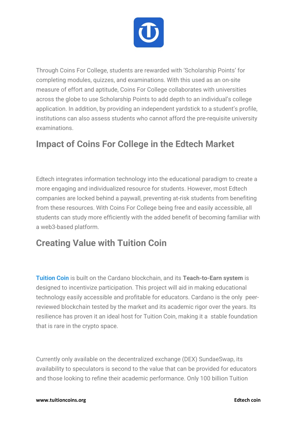 PPT - How Tuition Coin is Bringing Edtech to the Blockchain PowerPoint ...