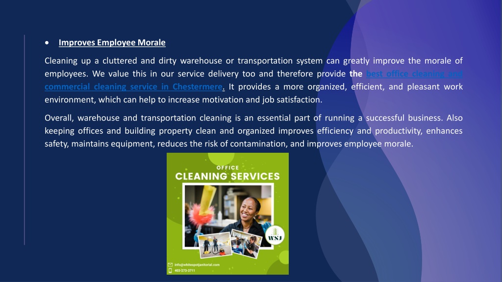 PPT - Reasons Why Warehouse and Transportation Cleaning Is critical ...