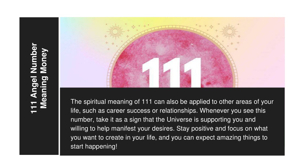 PPT - 111 Angel Number Meaning Money PowerPoint Presentation, free ...