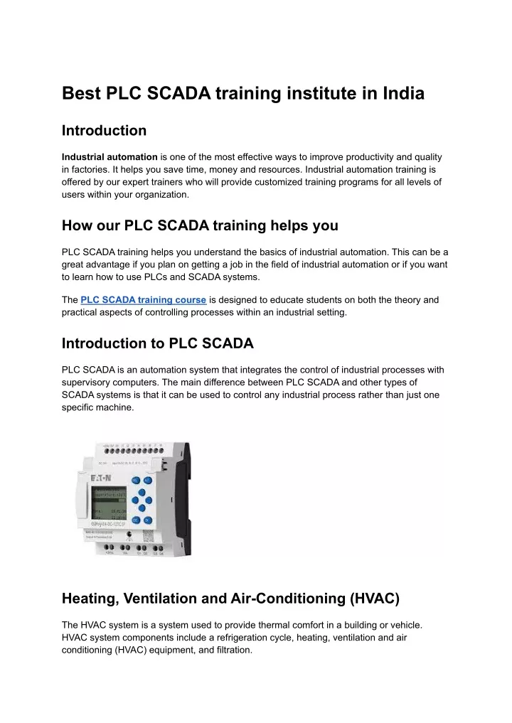 PPT - Best PLC SCADA training institute in india PowerPoint ... PPT - Best PLC SCADA training institute in india PowerPoint ...