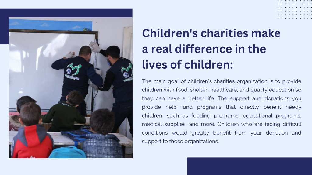 PPT - Why You Should Donate to Children's Charities - Rahma Worldwide ...