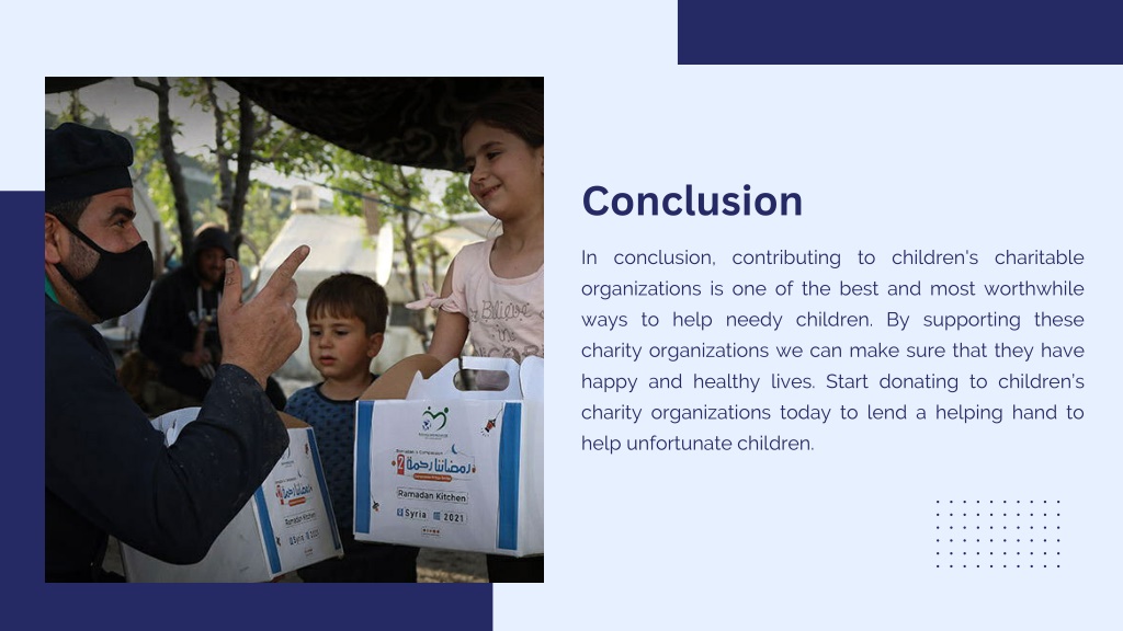 PPT - Why You Should Donate to Children's Charities - Rahma Worldwide ...