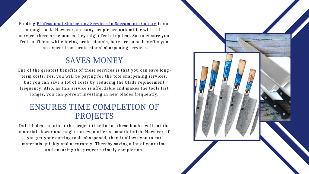 PPT - Benefits of Hiring Professionals For Sharpening Tools | Super Sharp PowerPoint ...