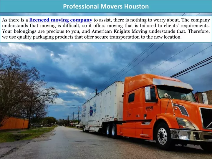 PPT - Professional Movers Houston PowerPoint Presentation, free ...