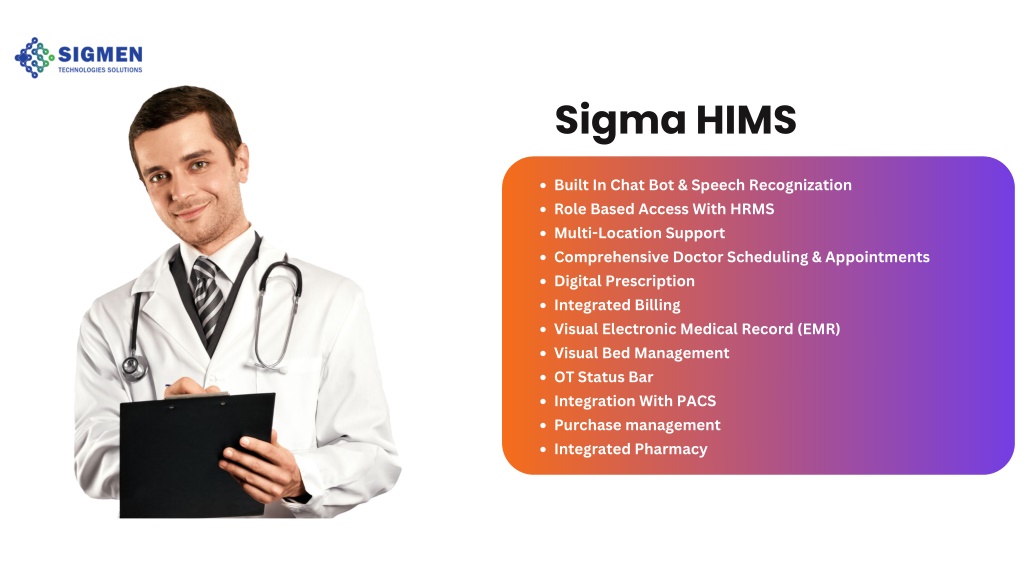 PPT - HIMS | Hospital Information Management Software | Sigma ...