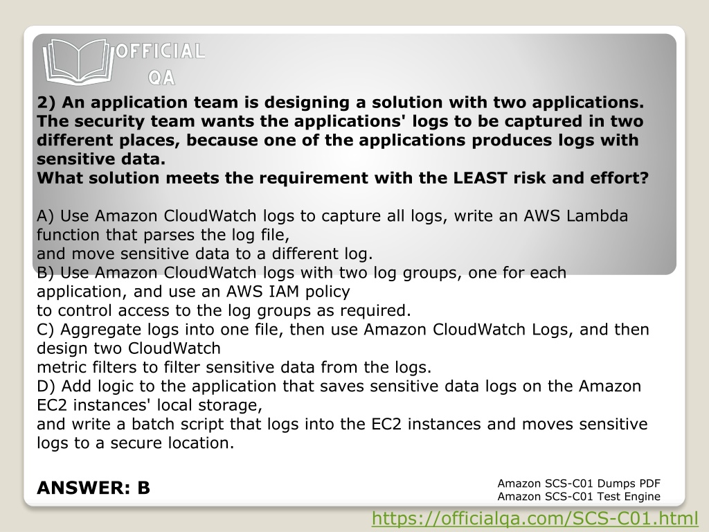 PPT - Amazon SCS-C01 By OfficialQa PowerPoint Presentation, free ...