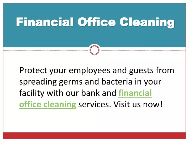 PPT - Financial Office Cleaning PowerPoint Presentation, free download ...