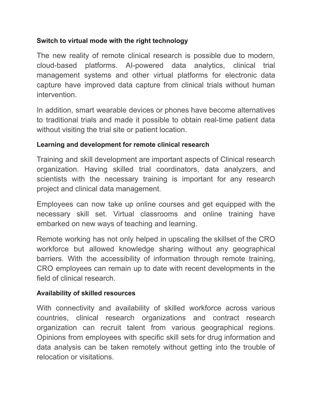 PPT - Clinical Research Organizations (CRO): Its effective switch(1 ...