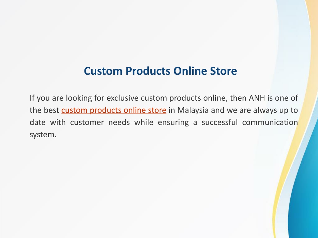 PPT - Find The Best Custom Products Online Store PowerPoint ...