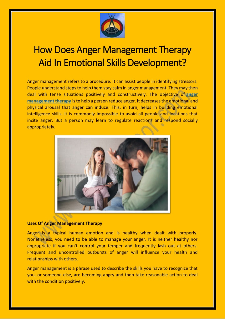 PPT - How Does Anger Management Therapy Aid In Emotional Skills ...