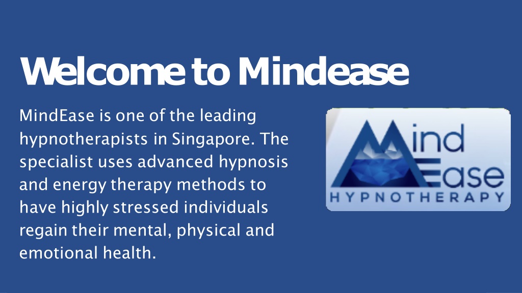 PPT - Best Hypnotherapy, Anxiety Therapy in Singapore - Mindease PowerPoint Presentation - ID ...