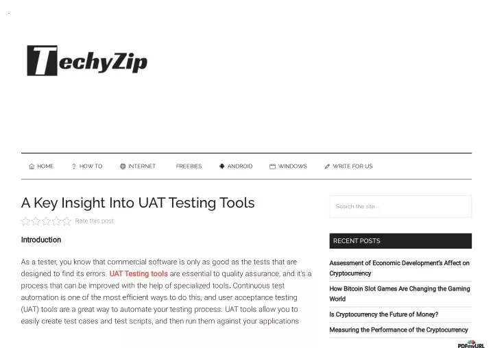 PPT - A Key Insight Into UAT Testing Tools PowerPoint Presentation ...
