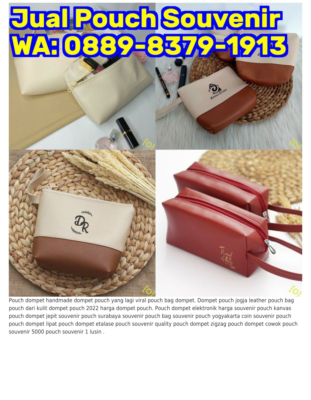 PPT - 0889•8379•I9I3 (WA) Pouch Atau Dompet Souvenir Pouch Surabaya ...