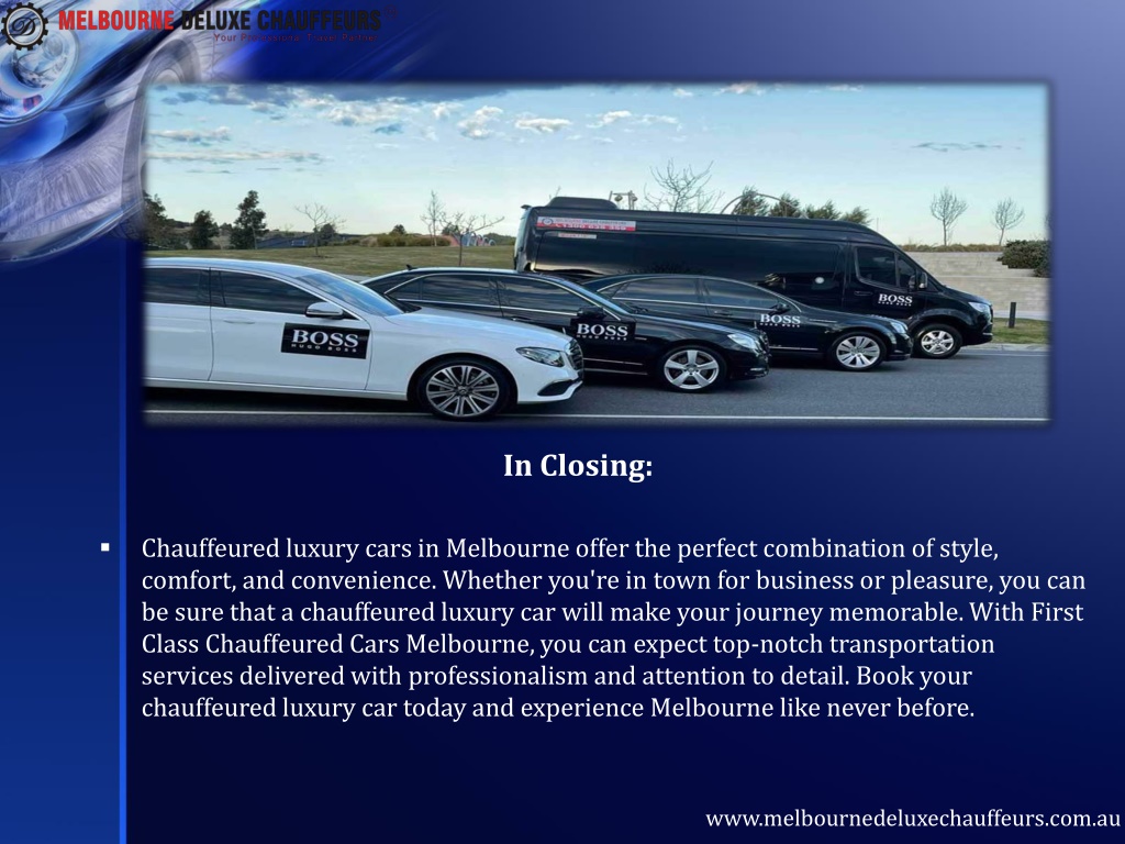 PPT - Ride In Style with Chauffeured Luxury Cars Melbourne PowerPoint ...