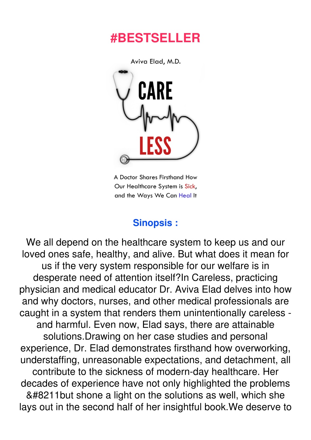 PPT - [ebook] download Careless: A Doctor Shares Firsthand How Our ...