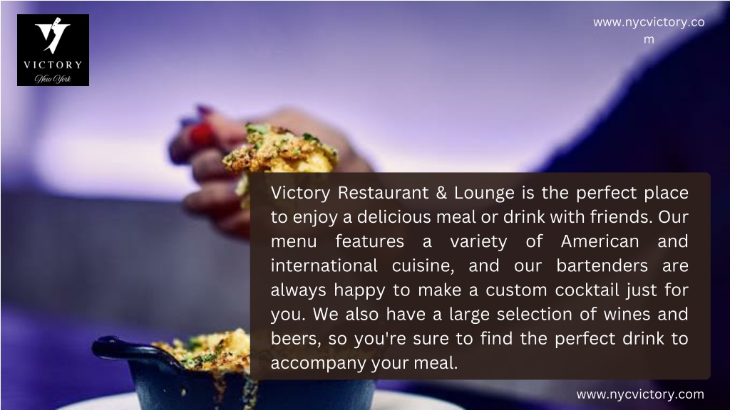 PPT - Welcome To Victory Restaurant & Lounge PowerPoint Presentation ...