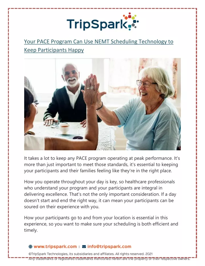 PPT - Your PACE Program Can Use NEMT Scheduling Technology to Keep ...