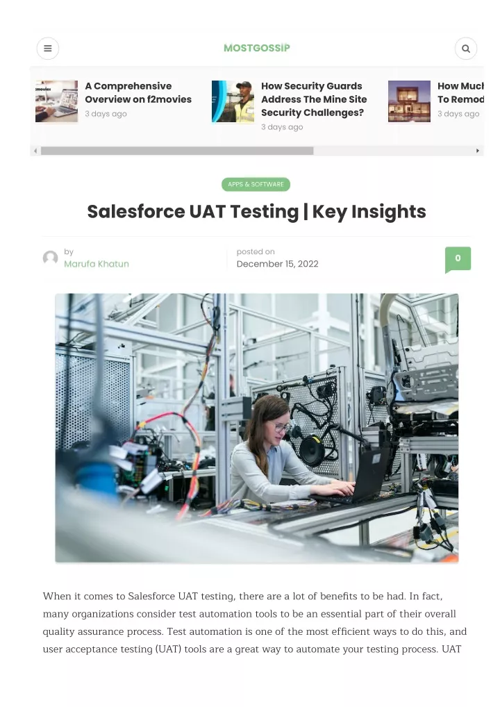 PPT - Salesforce UAT Testing Key Insights PowerPoint Presentation, free ...