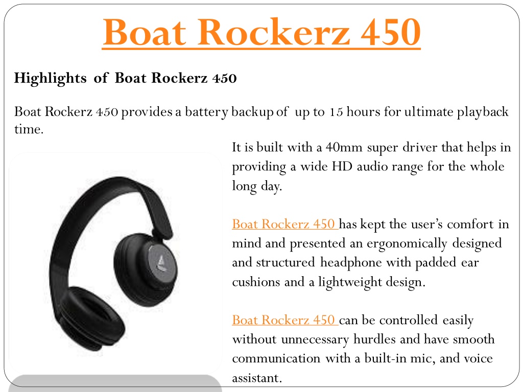 PPT - Boat Rockerz 450 vs 450 Pro PowerPoint Presentation, free ...