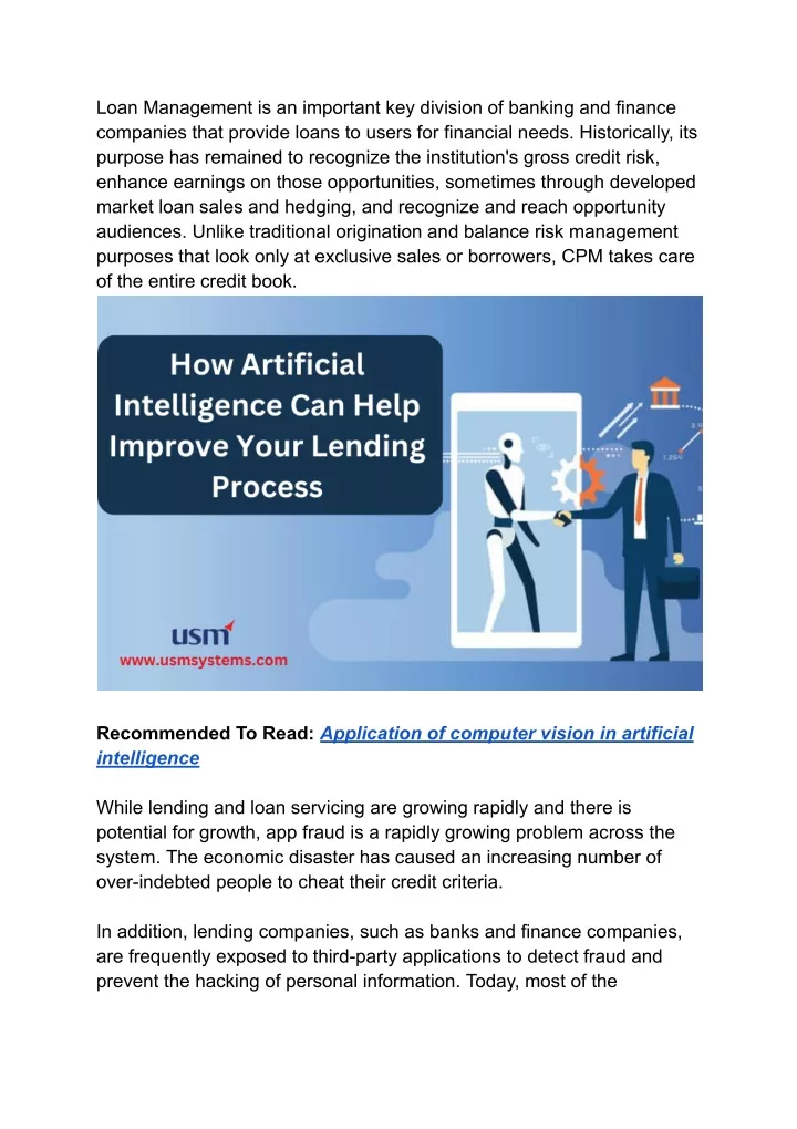 PPT - How Artificial Intelligence Can Help Improve Your Lending Process ...