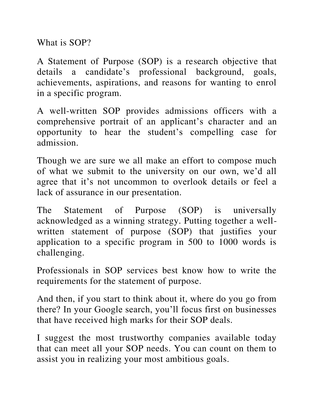 PPT - Top University SOP Writing Companies in India PowerPoint ...