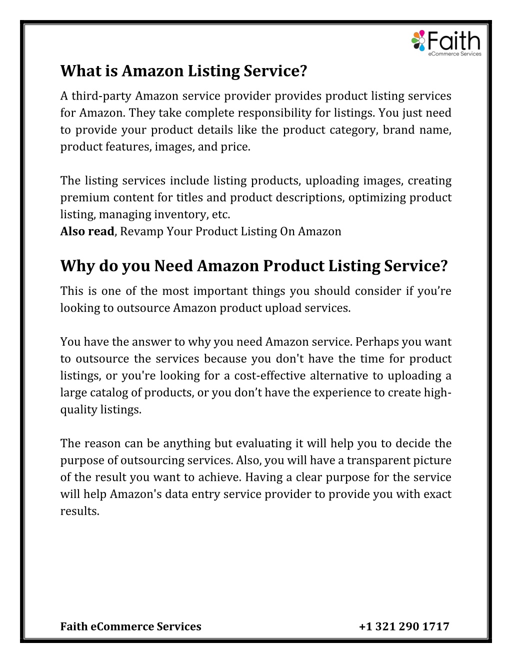 PPT - 7 Reasons To Choose Amazon Listing Services To Grow Your Business ...