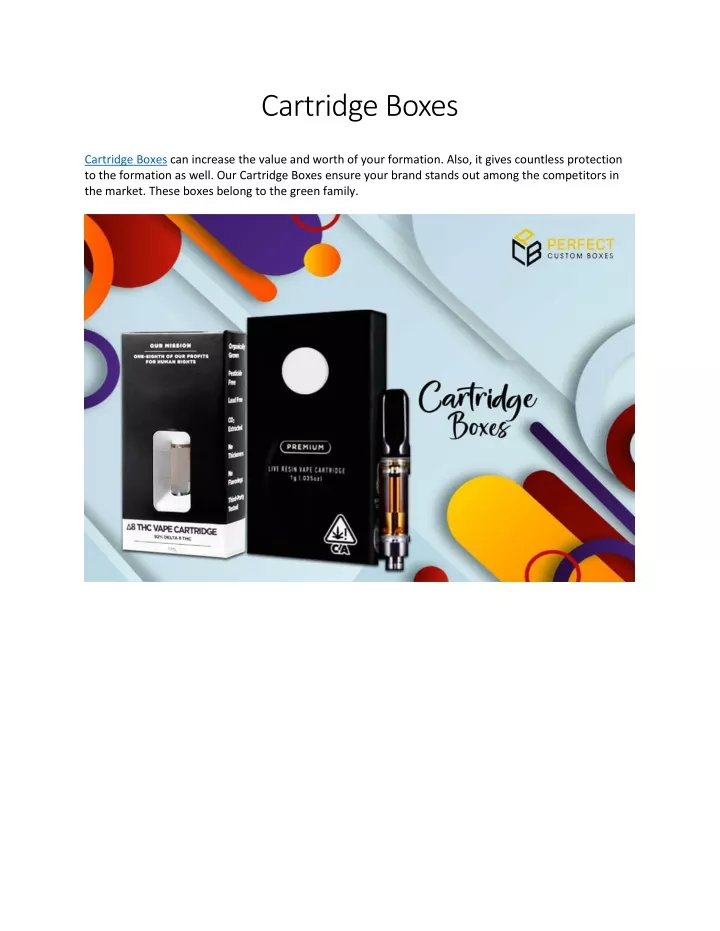 PPT - Cartridge Boxes PowerPoint Presentation, free download - ID:11975562