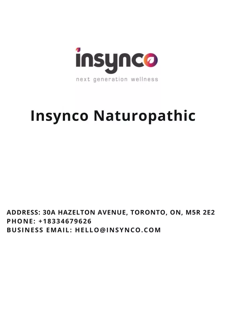 PPT - Insynco Naturopathic M1 PowerPoint Presentation, free download ...