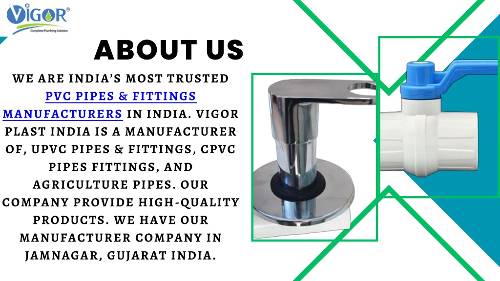 PPT - Vigor Plumbing Pipes & Fittings Manufacturer in India. PowerPoint ...