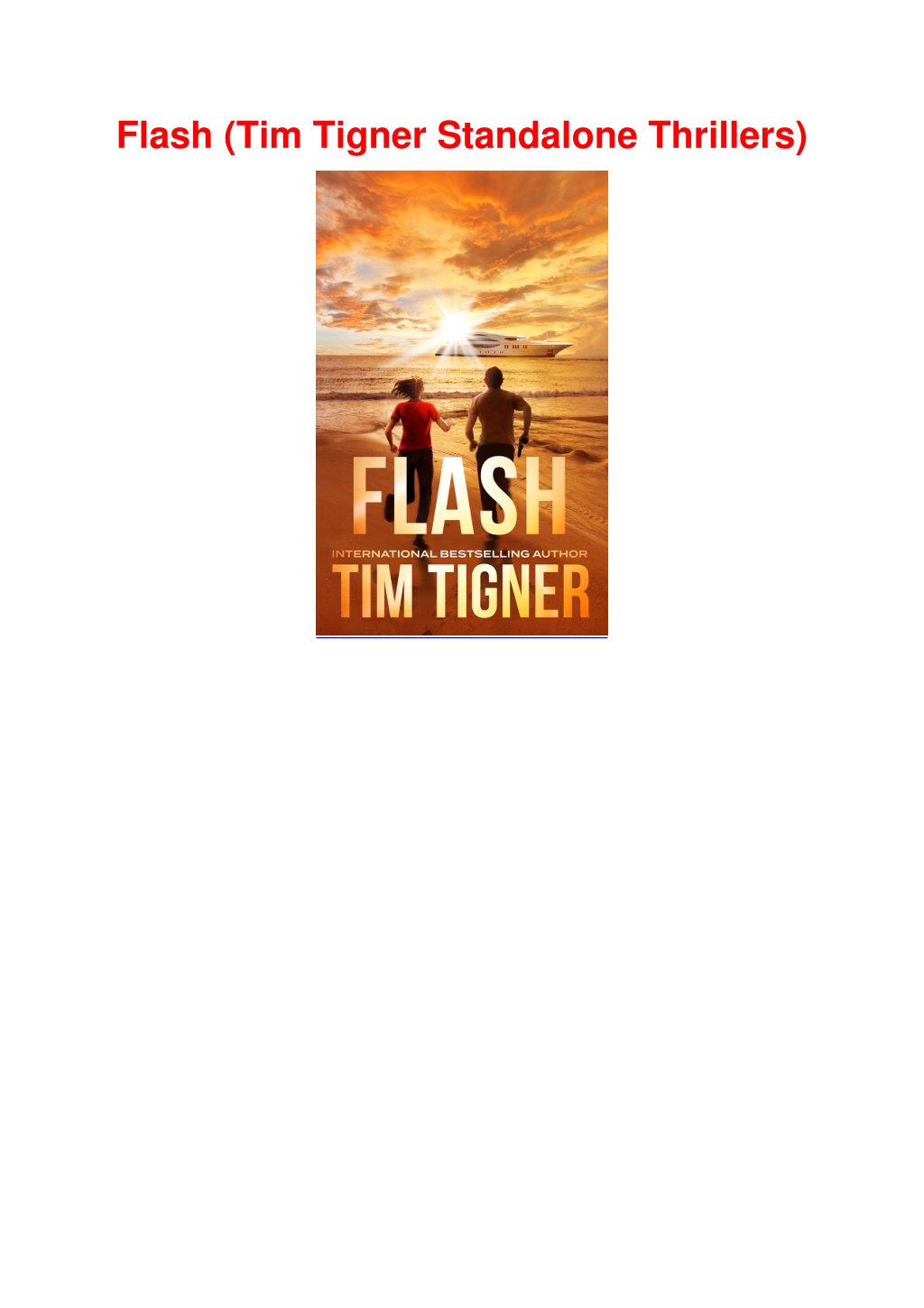 PPT - DOWNLOAD/PDF Flash (Tim Tigner Standalone Thrillers) PowerPoint ...
