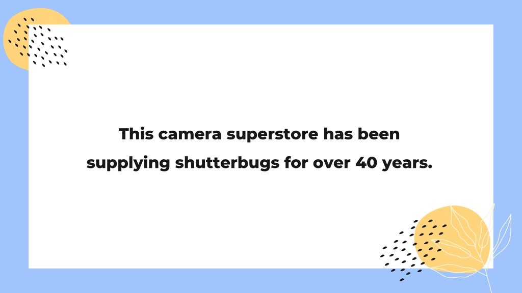 PPT - Find Your Dream Camera at 42nd Street Photo PowerPoint Presentation - ID:11980438