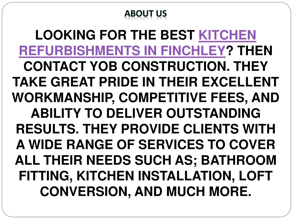 PPT - Best Kitchen Refurbishments in Finchley PowerPoint Presentation ...