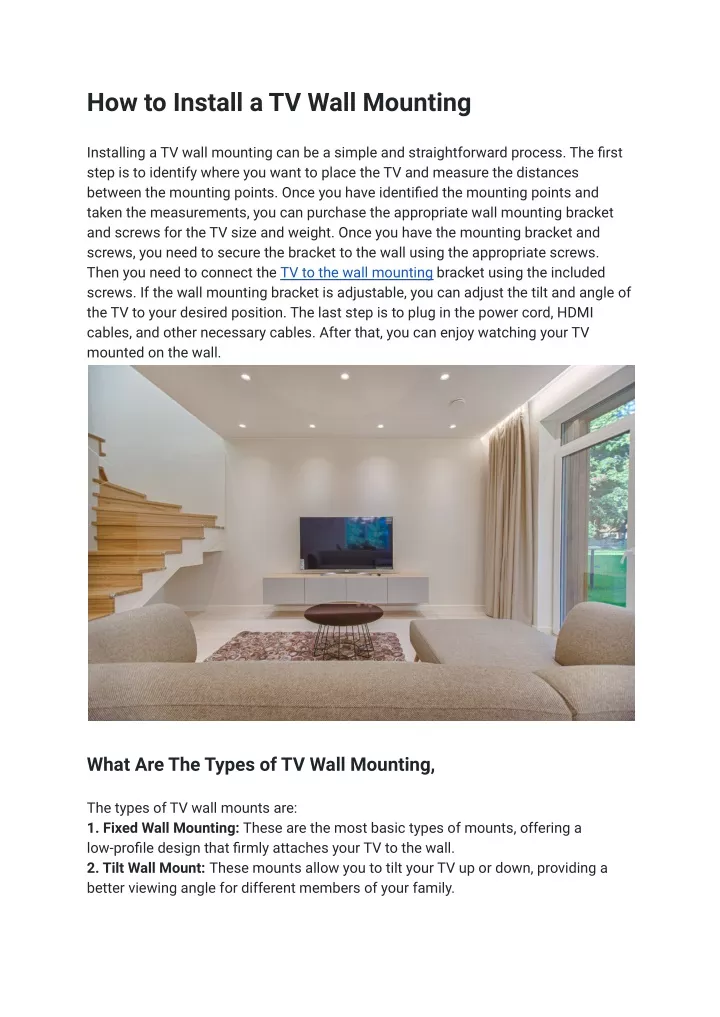 PPT - How to Install a TV Wall Mounting PowerPoint Presentation, free ...