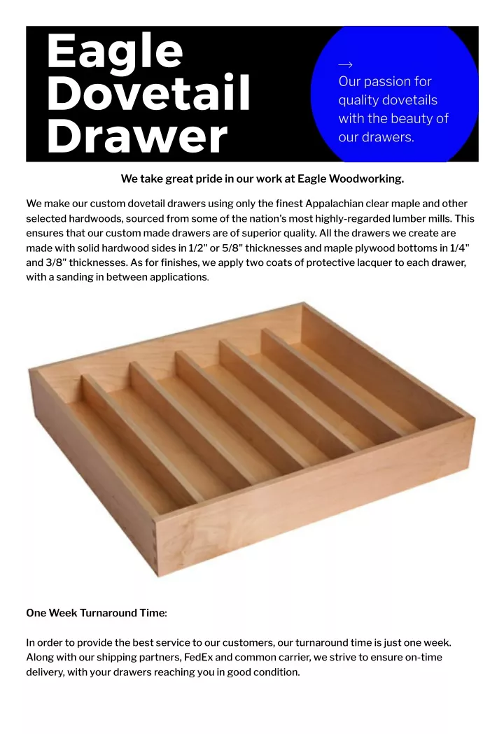 PPT - Maximize Your Kitchen's Efficiency with Eagle Dovetail Drawers's ...