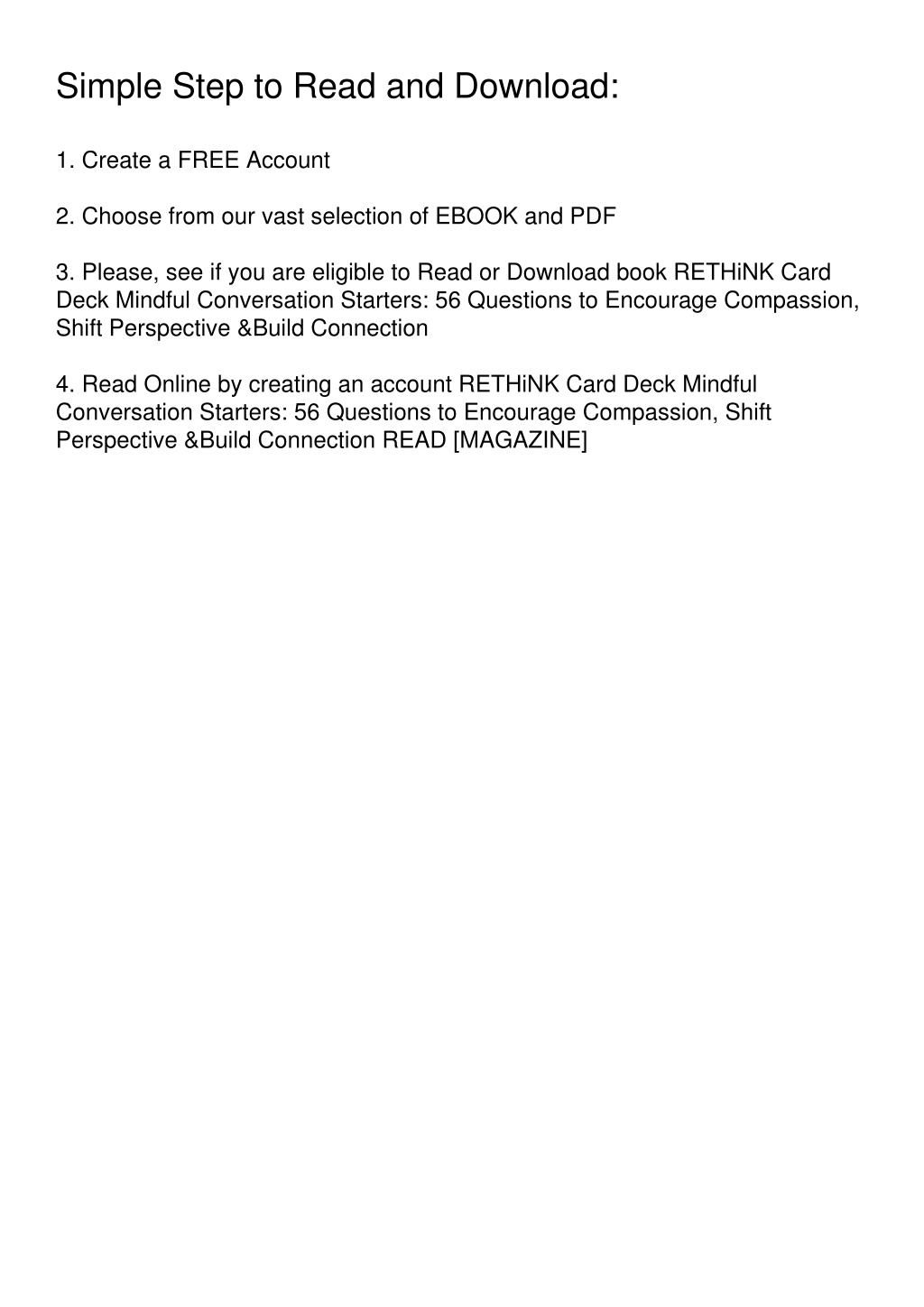 PPT - full ‹download› (pdf) RETHiNK Card Deck Mindful Conversation ...
